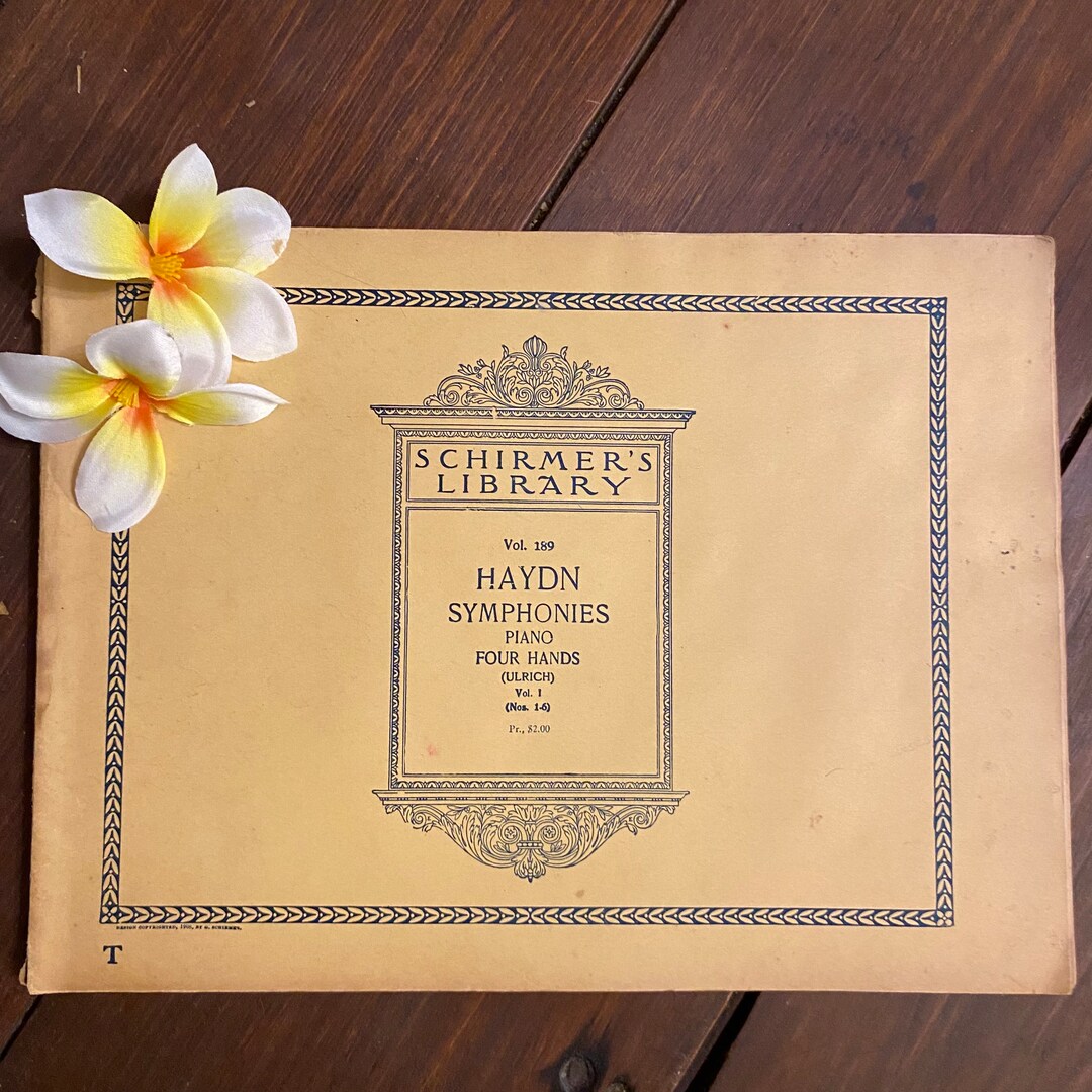 Haydn Symphonies Piano Four Hands Piano Book Schirmer’s Library ...