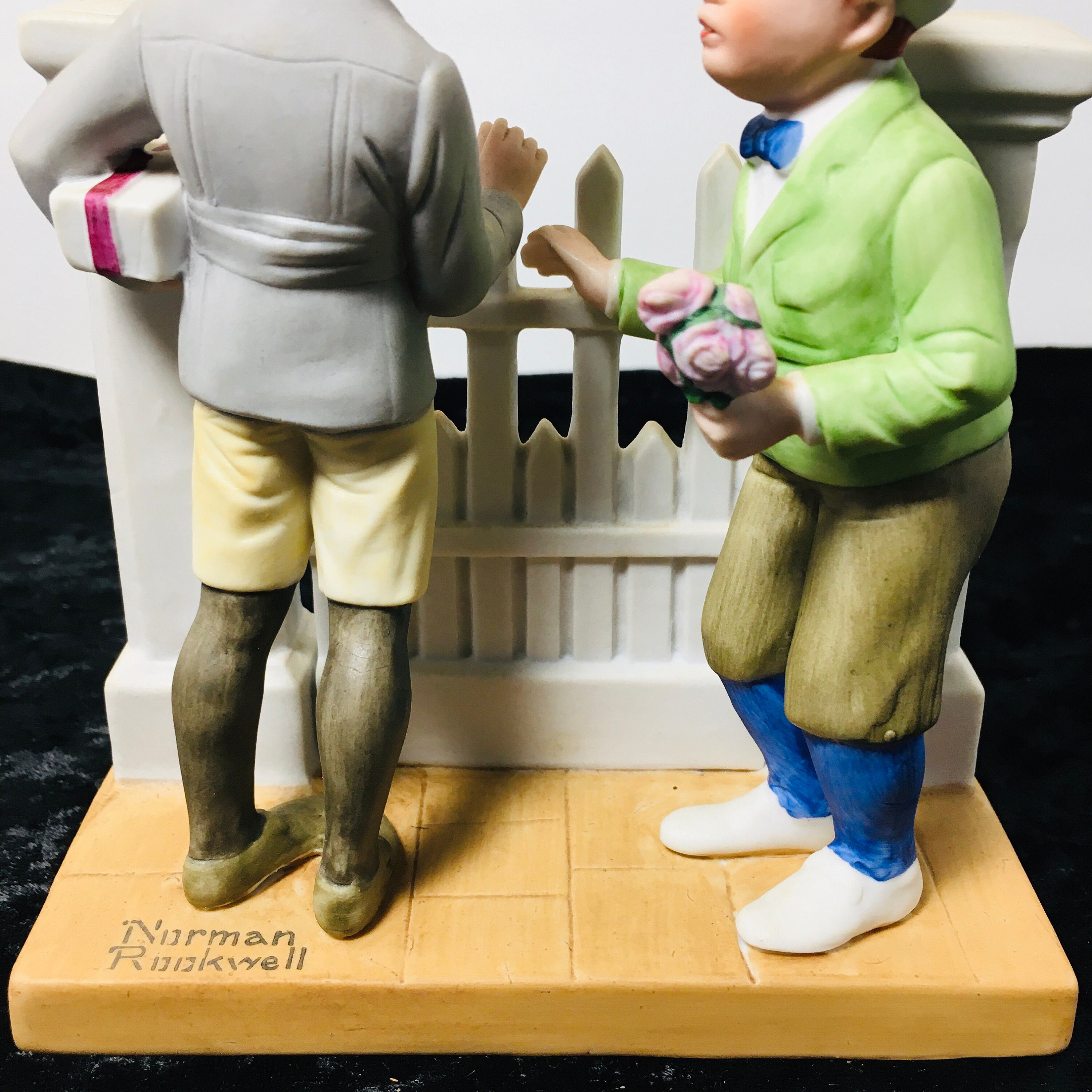 Norman Rockwell the Rivals Figurine Danbury Collectible Norman - Etsy