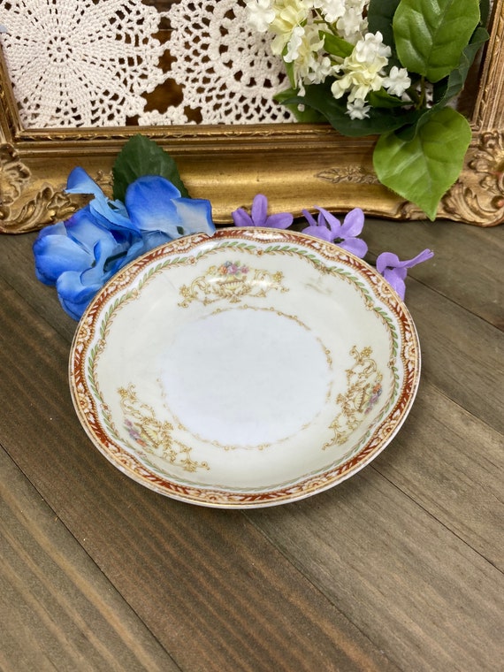 Vintage Midcentury Fuji China Serving Bowl Victoria Pattern - Etsy