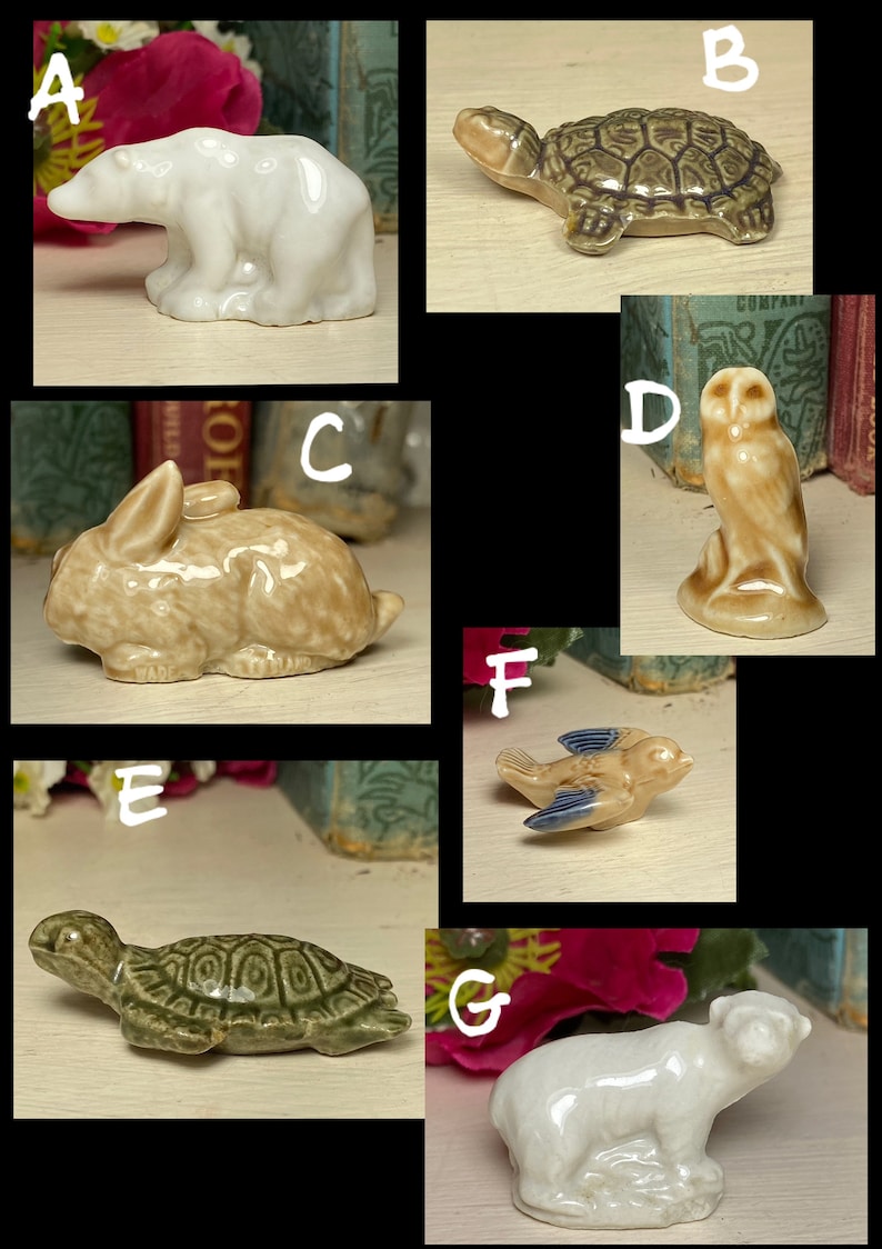 Vintage Wade England Figurines Bunny Rabbit Polar Bear - Etsy