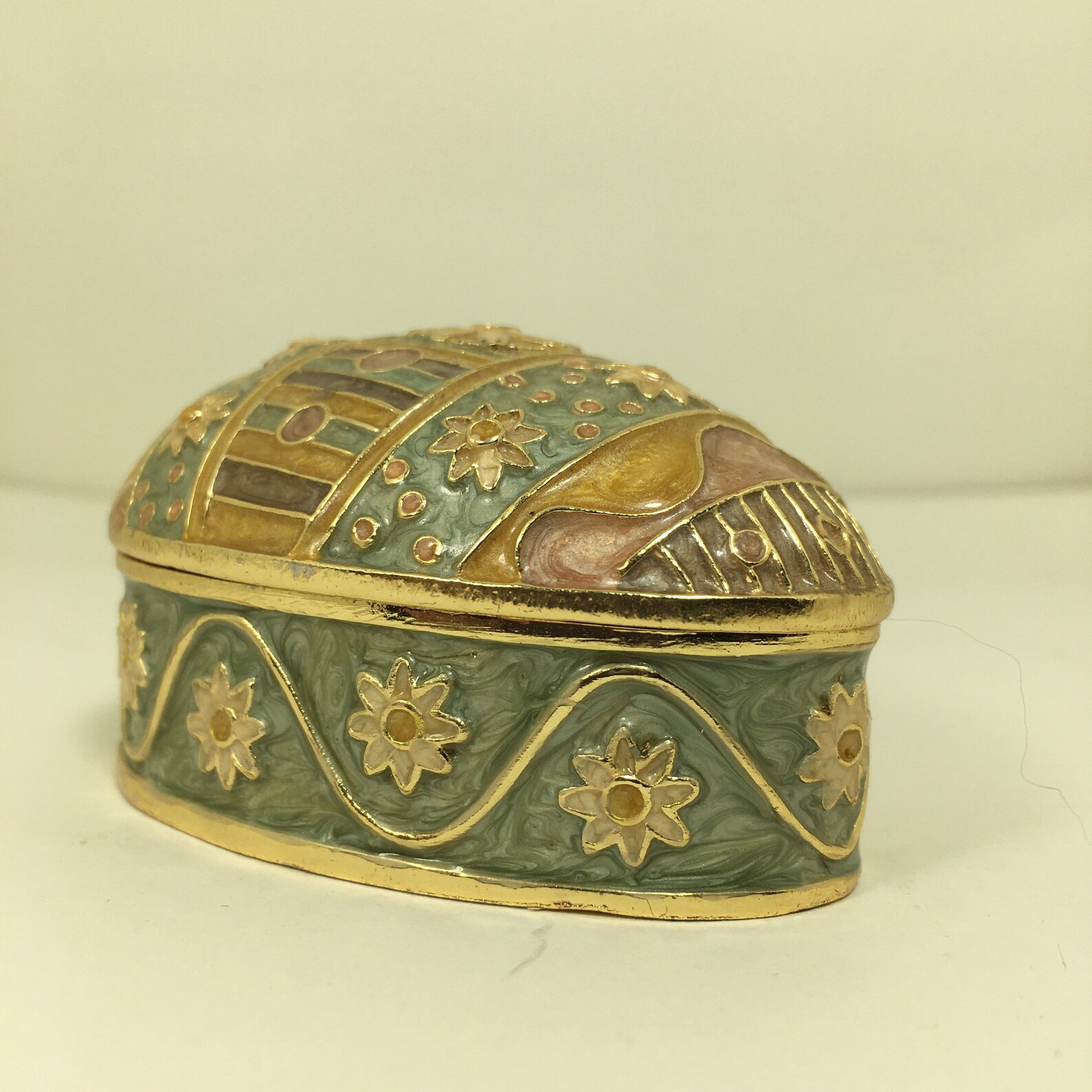 Golden Egg Jewelry Box Trinket Box | Etsy