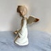 Vintage Rare Sansco Porcelain Angel Figurine W/ Gold Trim Holding Book ...