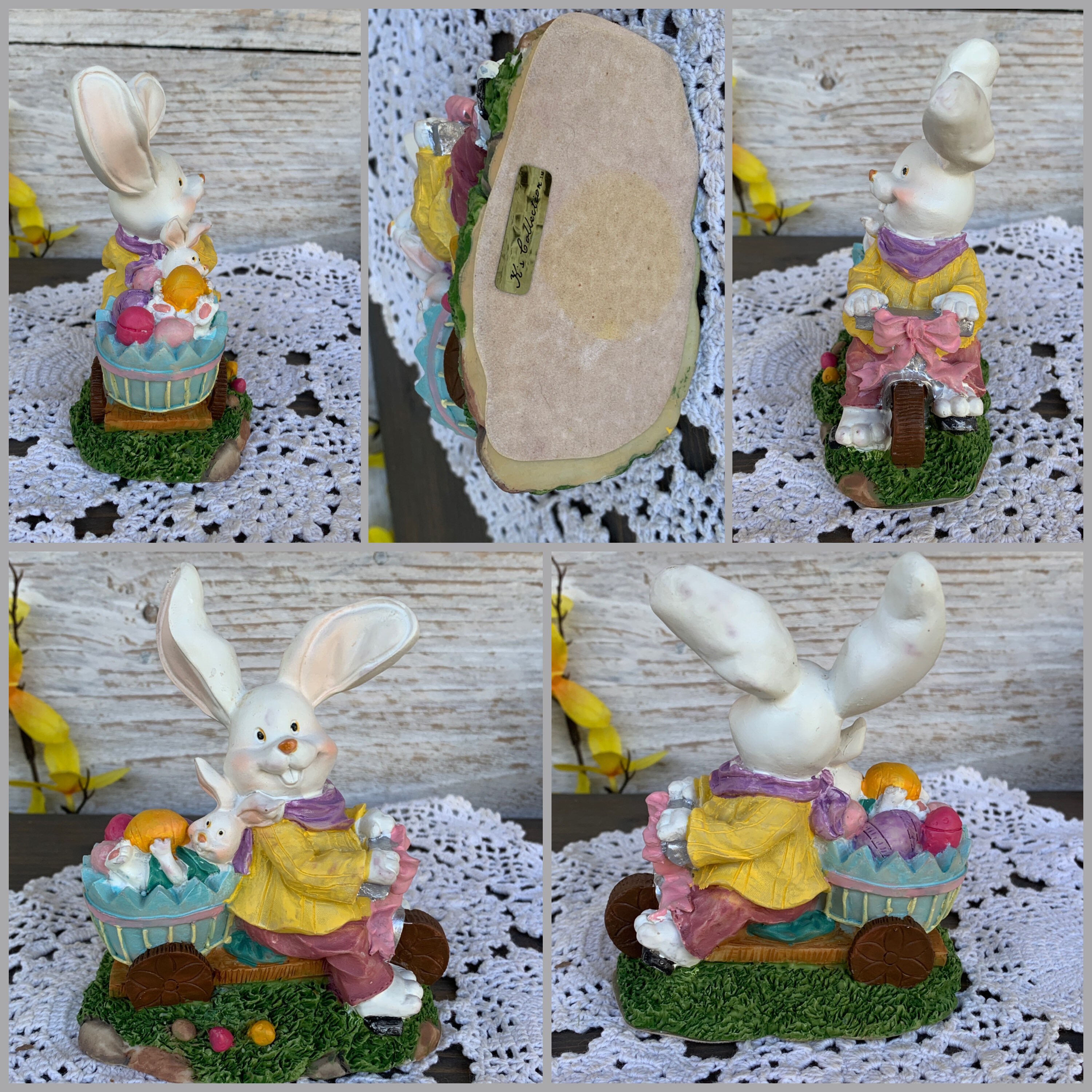 Vintage Bunny Rabbit Figurines Easter Bunny Easter Decor | Etsy