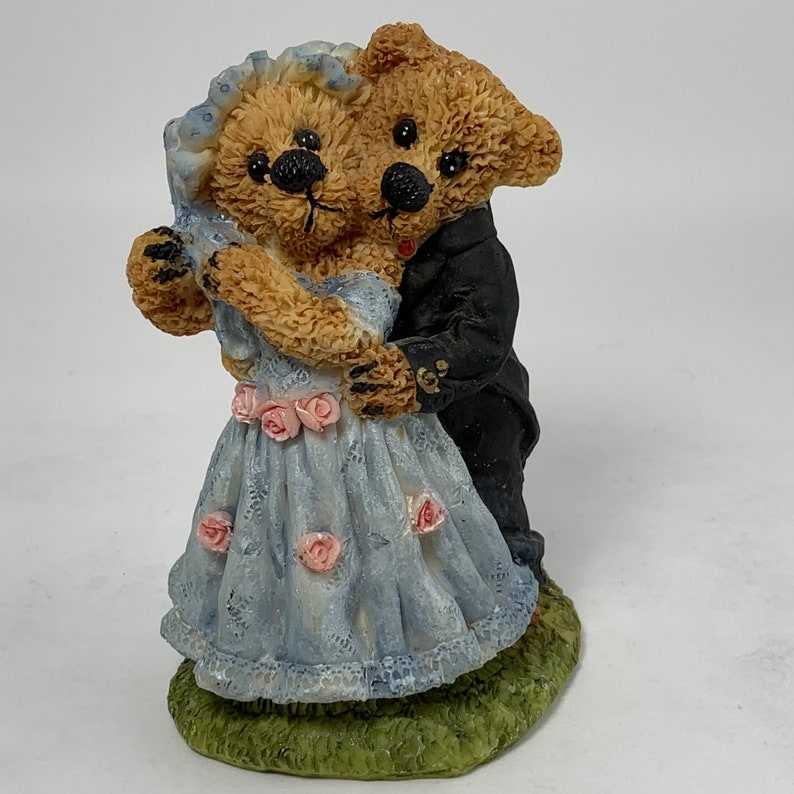 Teddy BEARS Wedding Cake Topper Bride and Groom Bear Figurine - Etsy