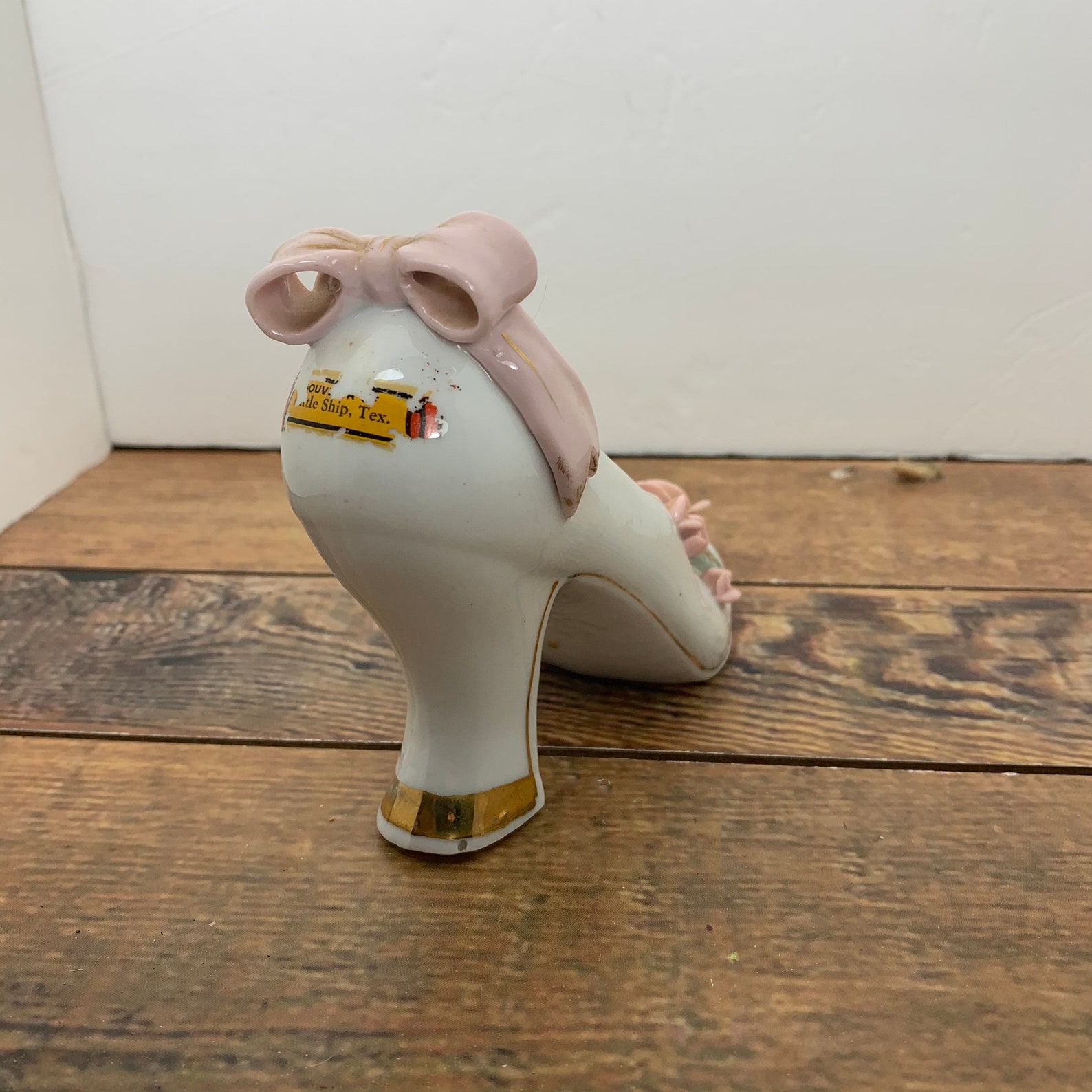 Porcelain High Heel Shoe Trinket Japan Vintage Collectible - Etsy