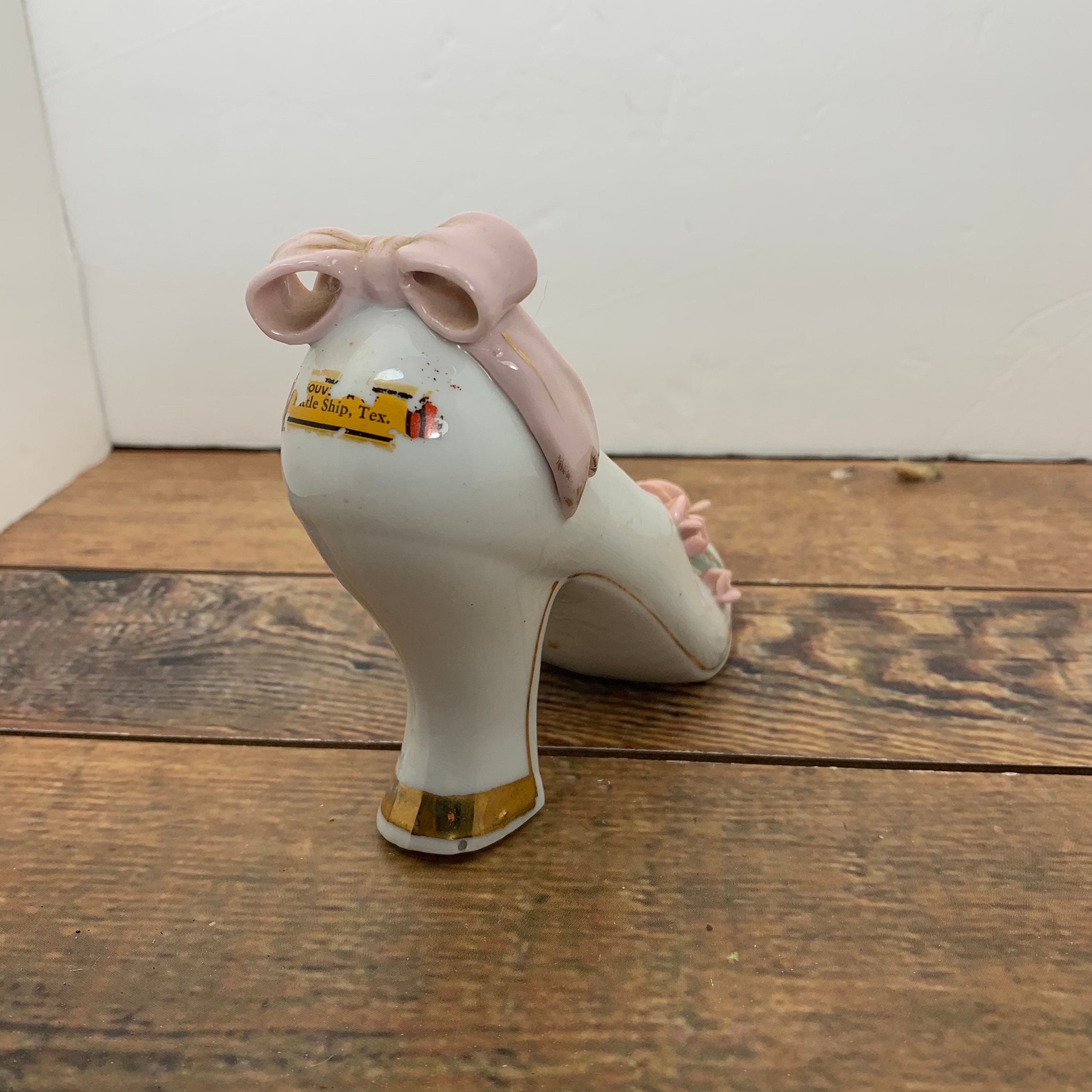 Porcelain High Heel Shoe Trinket Japan Vintage Collectible - Etsy