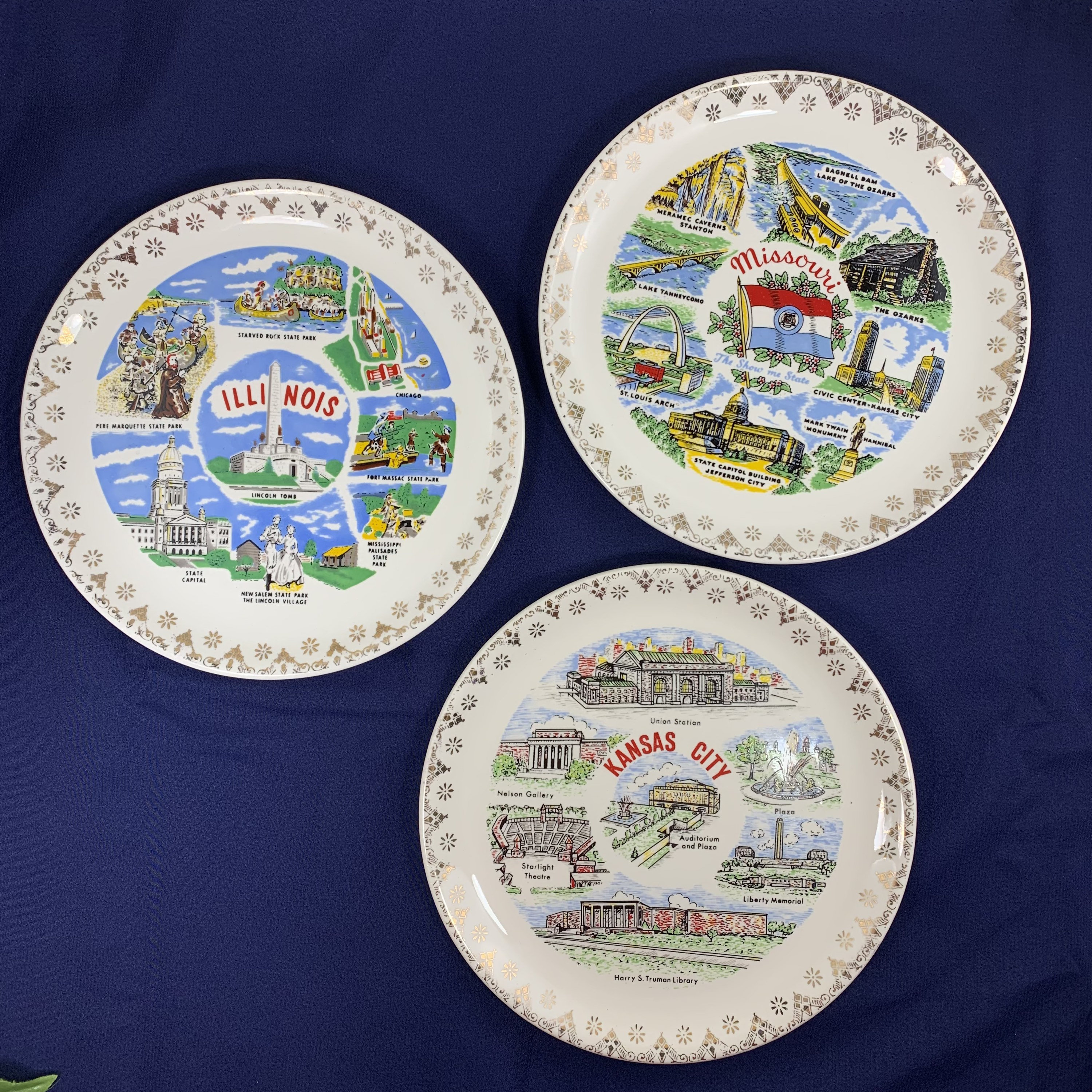 Vintage STATE SOUVENIR PLATES State Plates Plate Wall Decor - Etsy