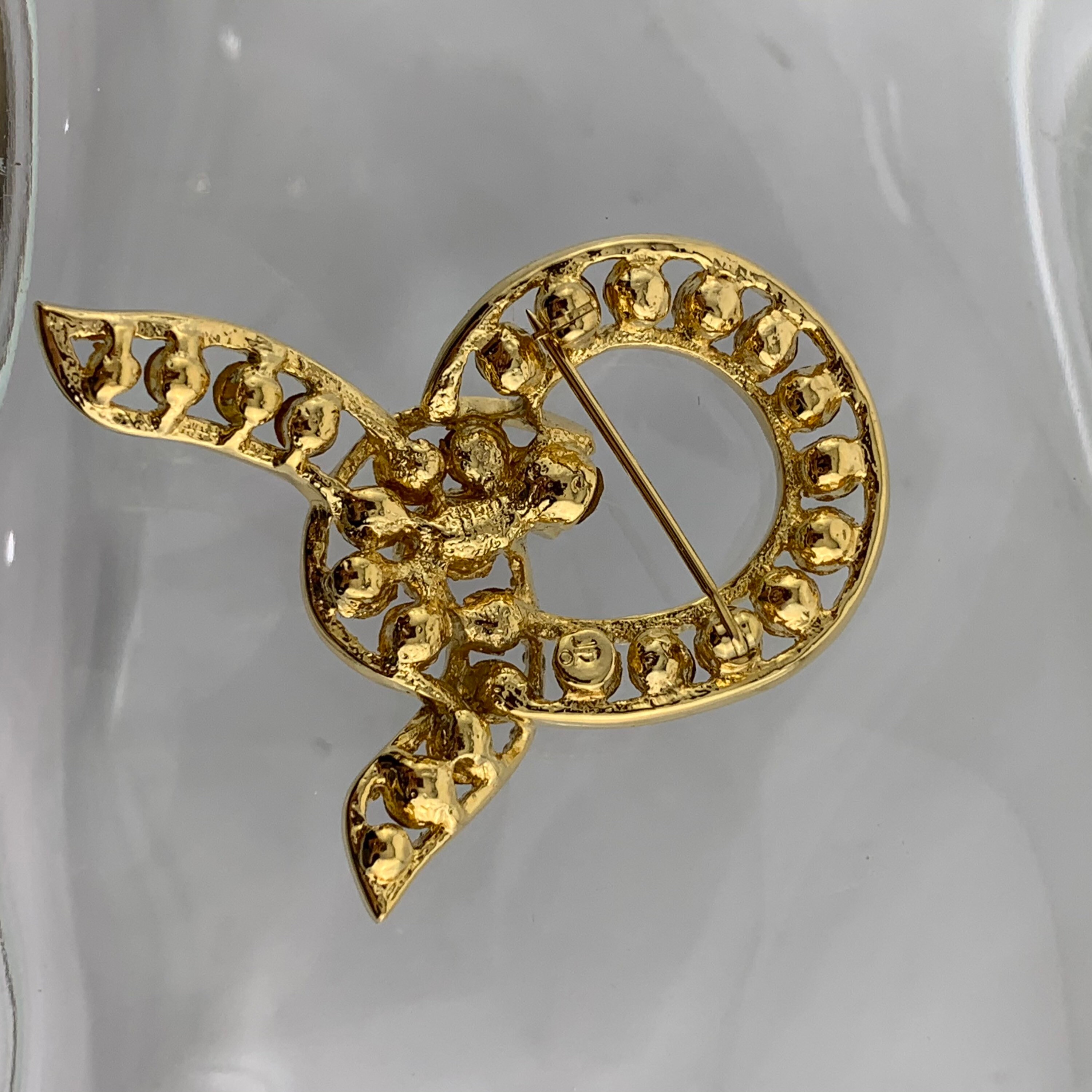 Joan Rivers Brooch Vintage Multi-color Rhinestone Knotted | Etsy