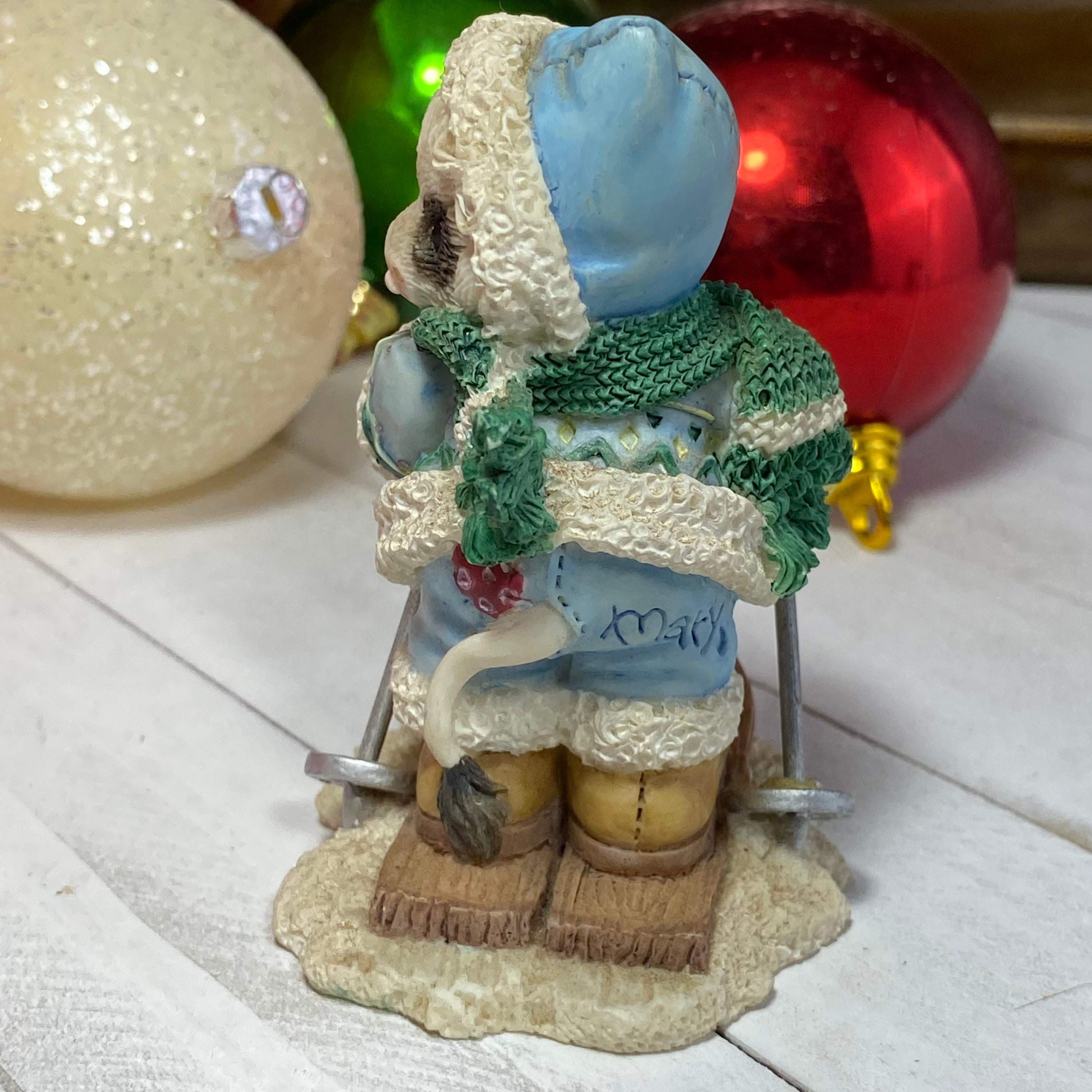 January ski Moo Later Marys Moo Moos Cow Figurine Enesco - Etsy