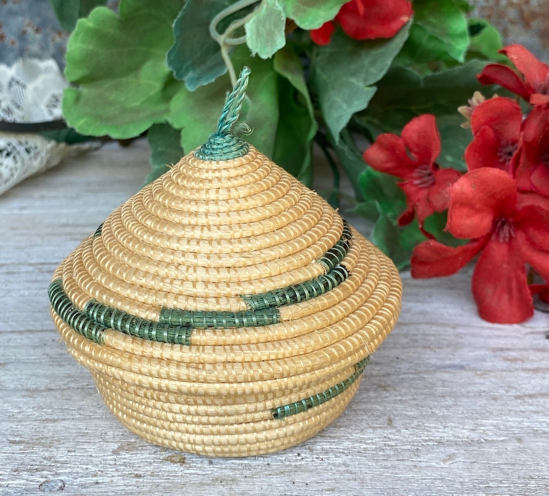 Miniature Oriental Wicker Basket Trinket Box - Etsy UK