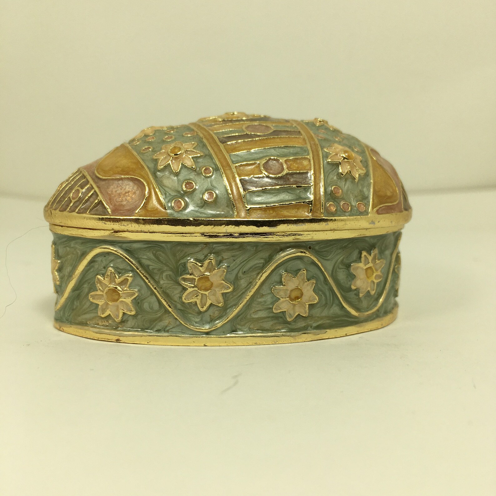 Golden Egg Jewelry Box Trinket Box | Etsy