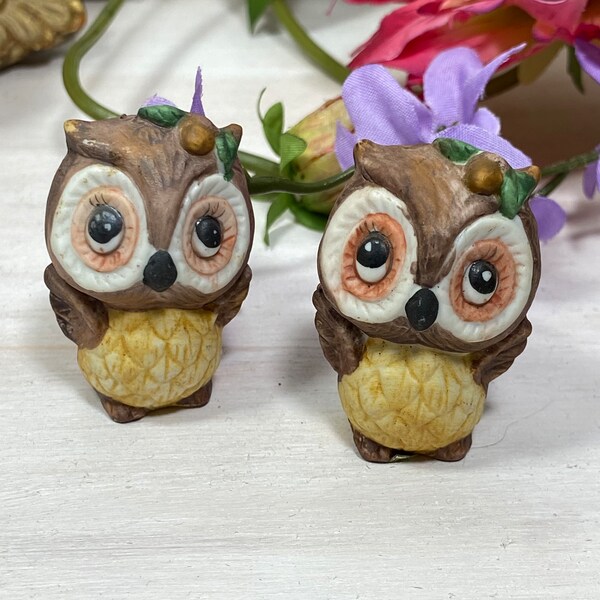 Porcelain Owl Figurine - Etsy