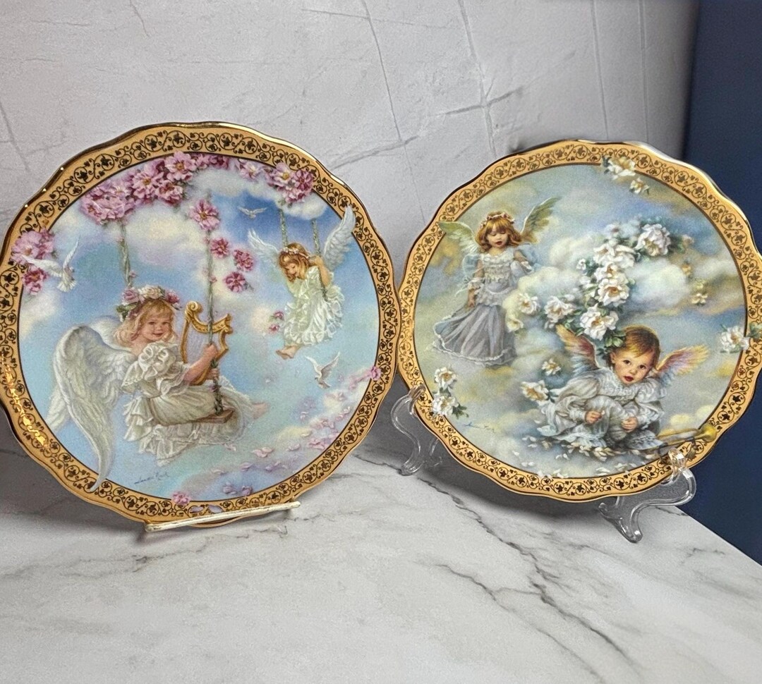 Vintage Angels “sweetly Swinging“ “heaveny Hideaway” Collectible Reco ...