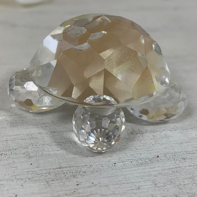 Swarovski Crystal Miniature Turtle Figurine Igloo Shaped - Etsy