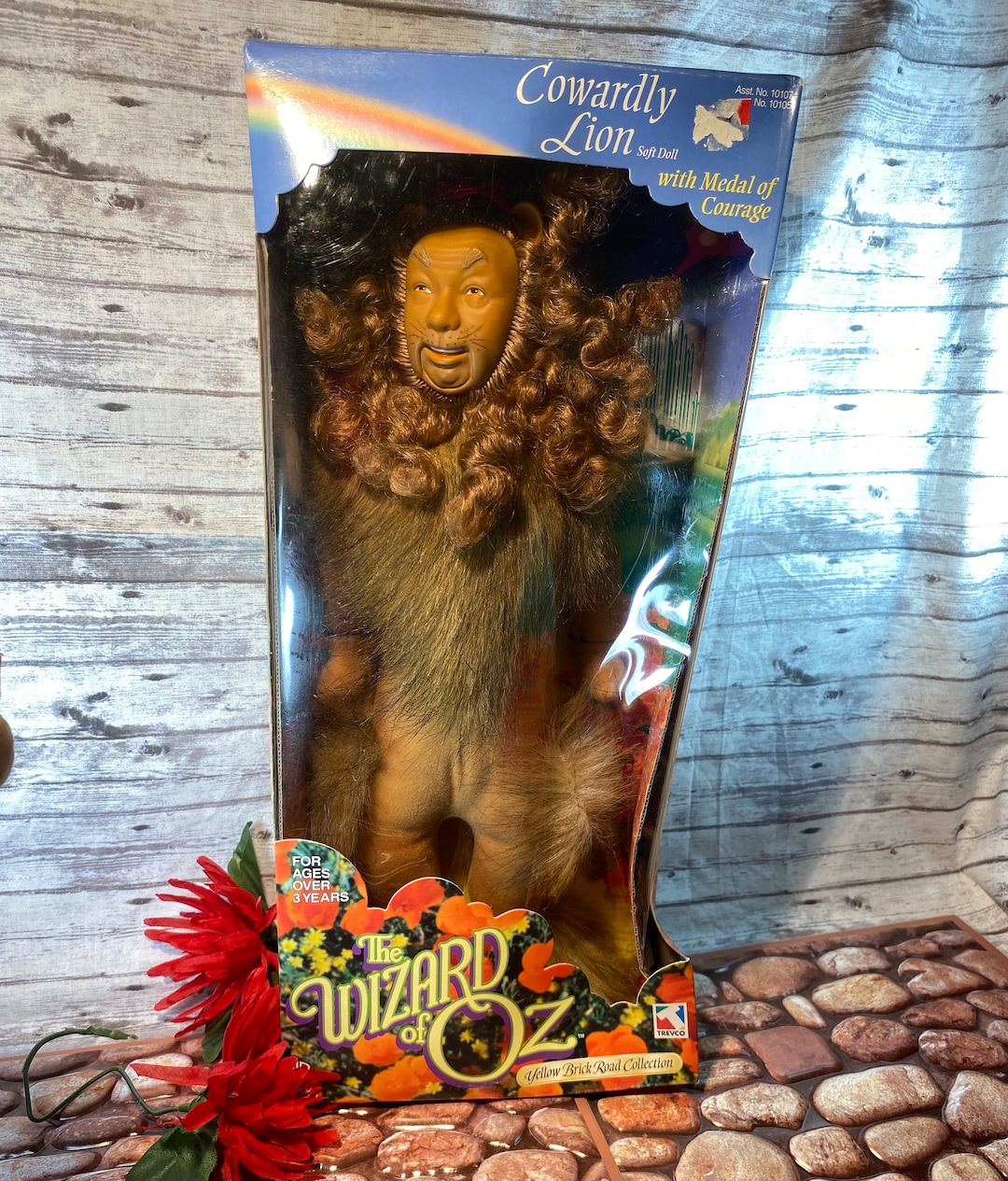 Vintage Wizard of Oz Cowardly Lion Doll by Trevco NIB - Etsy