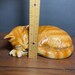 Vintage Sleeping Orange Tabby Cat Figurine by Goebel, Napping Cat - Etsy