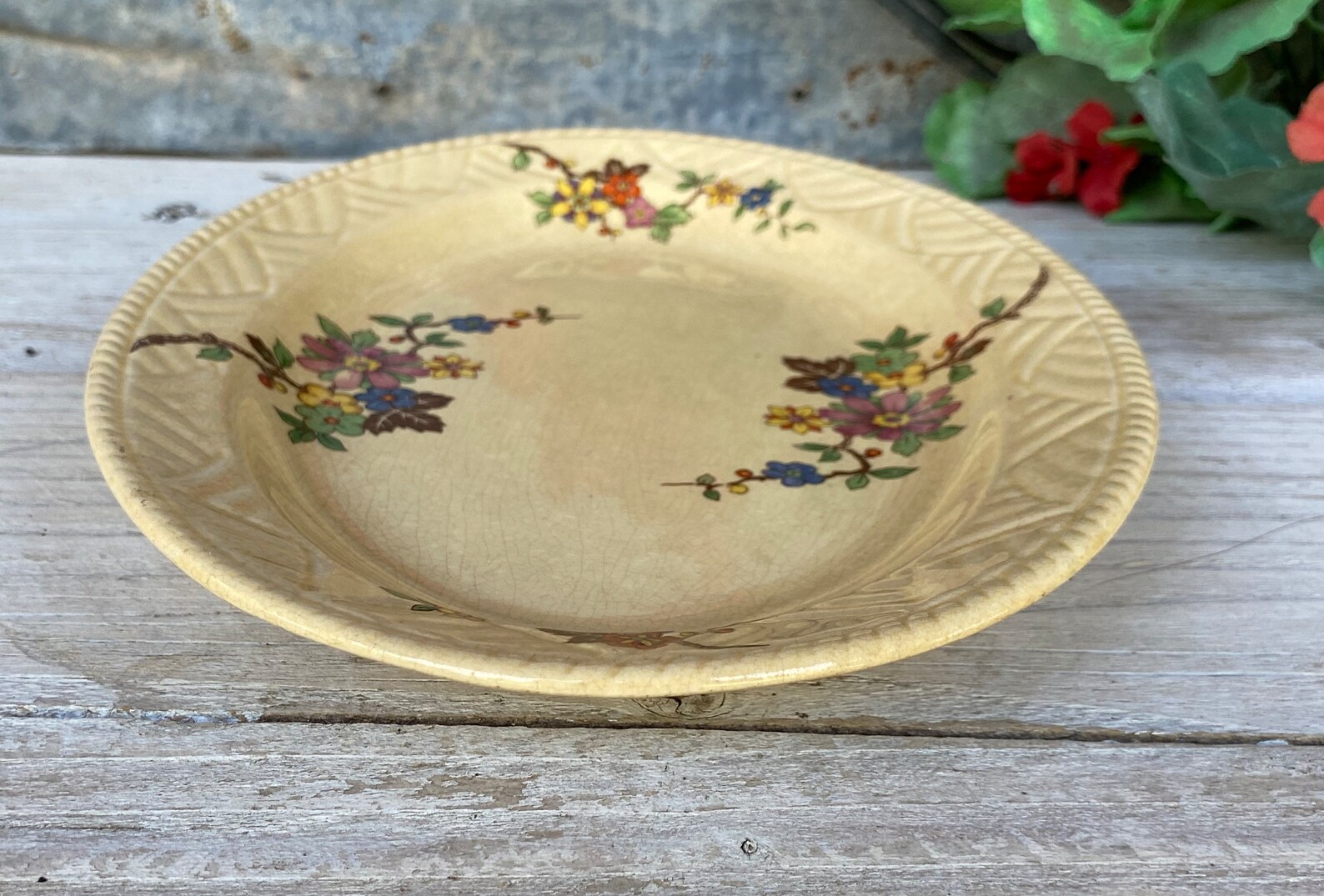Serving Platter by Sheffield Ware, Oval Plate With Floral Decor - Etsy