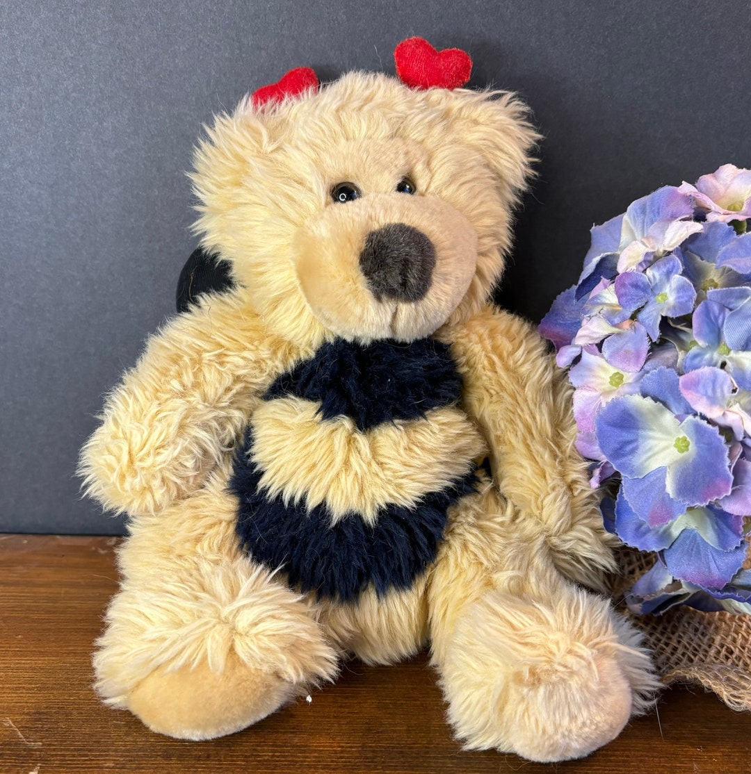 Vintage Russ Bumblebee Teddy Bear Plush Stuffed Toy, Bumble Bee Stuffed ...