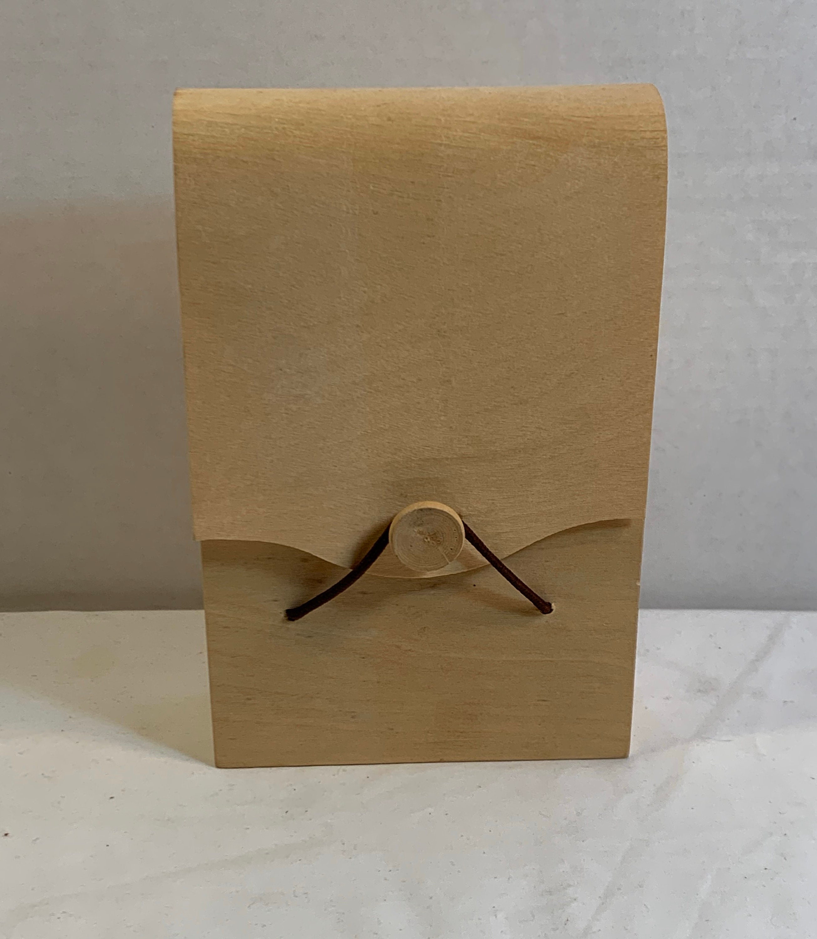 Pouch Style Box with Latch Unique Wooden Pouch Recyclable | Etsy