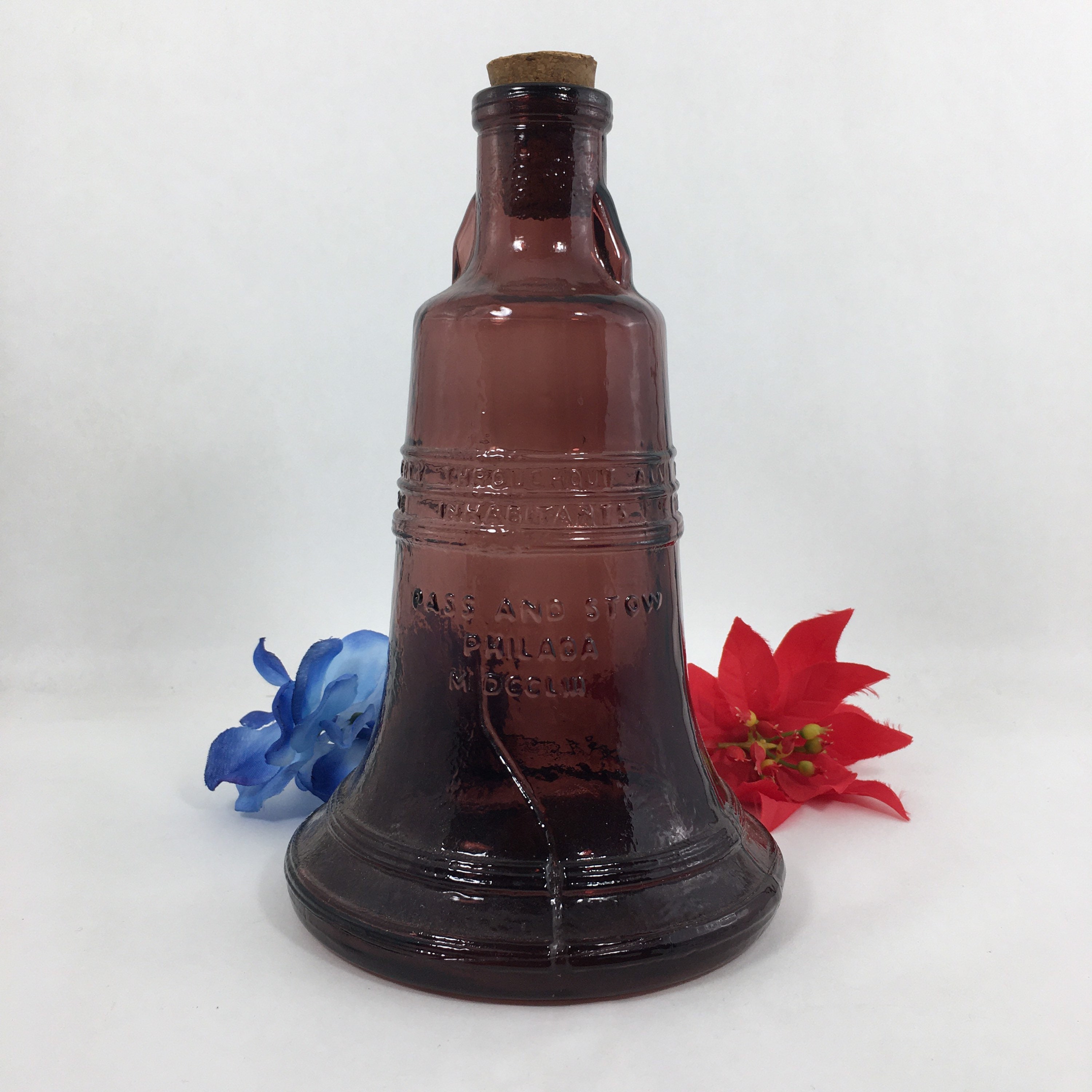 Vintage Brown Liberty Bell Bottle by Wheaton Glass Pass and Stow - Etsy