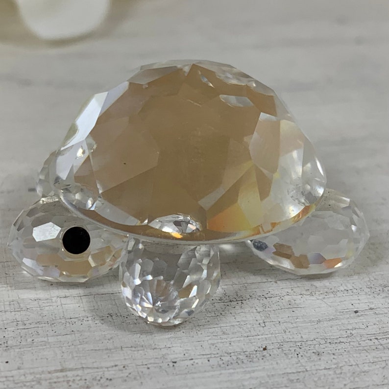 Swarovski Crystal Miniature Turtle Figurine Igloo Shaped - Etsy