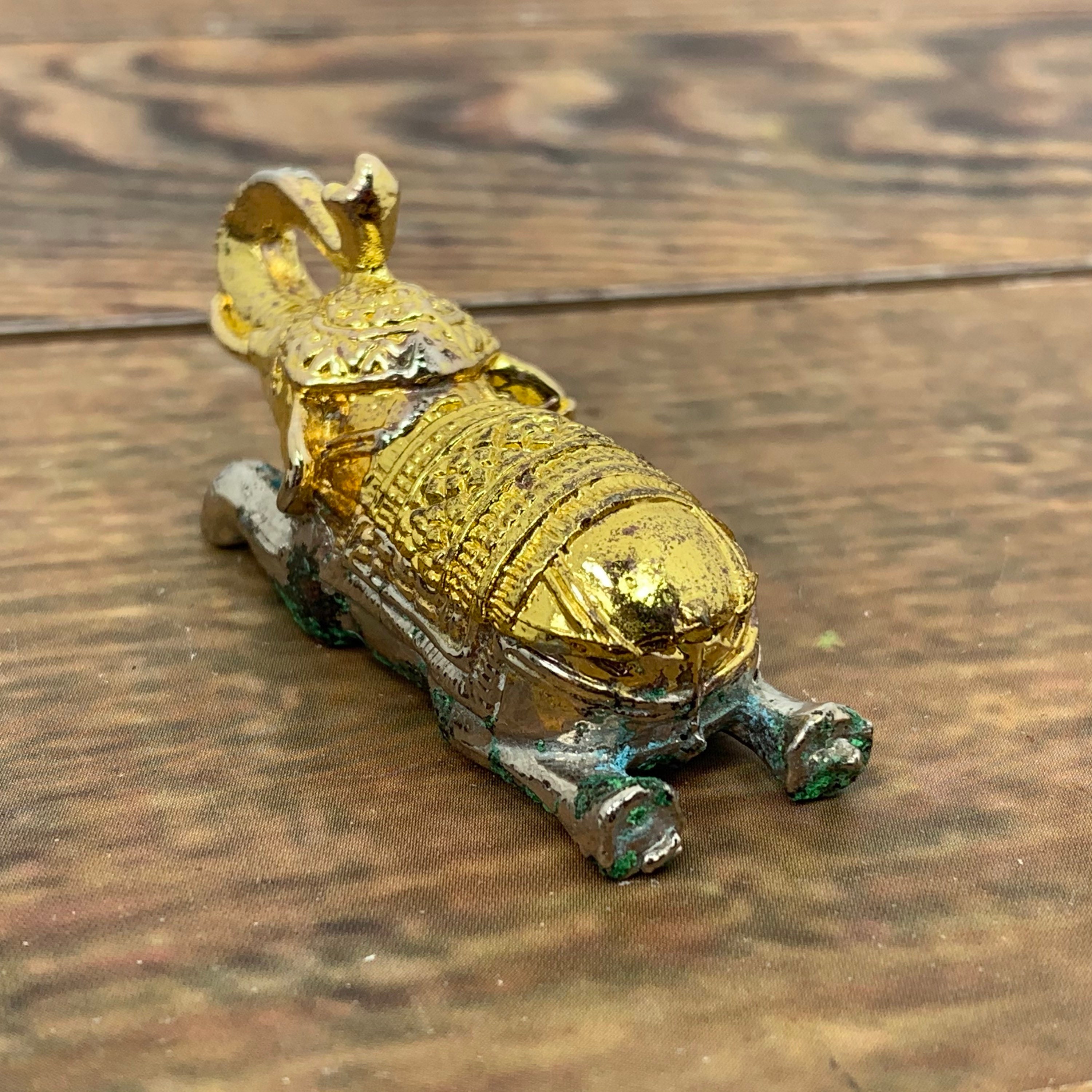 Elephant Trinket Box, Silver and Gold Toned Souvenir From Bangkok - Etsy