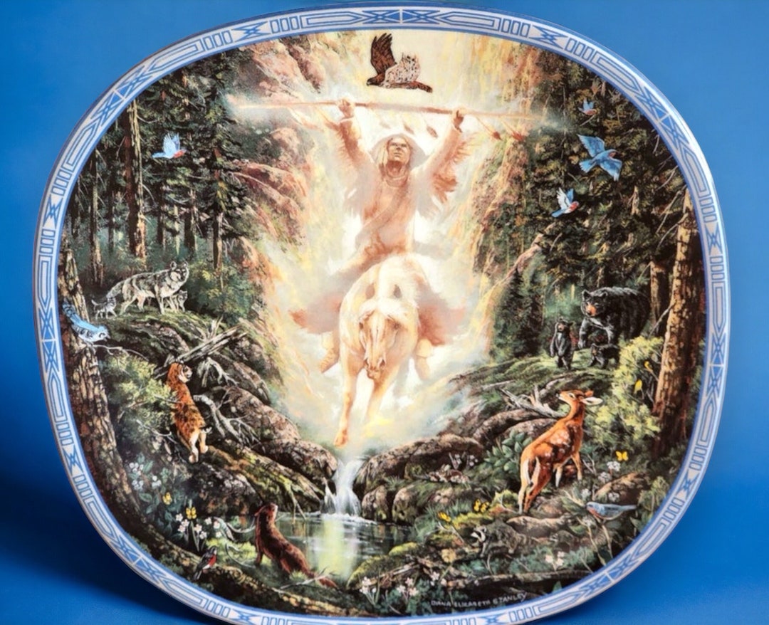 Native American Indian Collector Plate Springs Messenger by Bradford ...