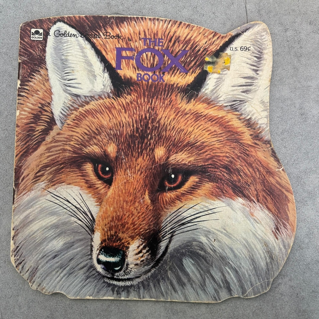 1965 the Fox Book Golden Shape Book, Golden Book - Etsy