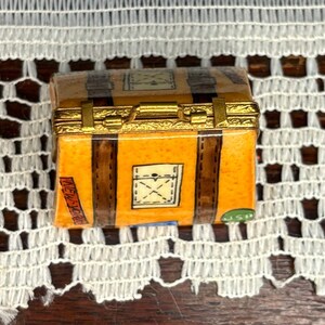 Vintage Paris Suitcase Limoges Trinket Box, New York Suitcase, USA ...