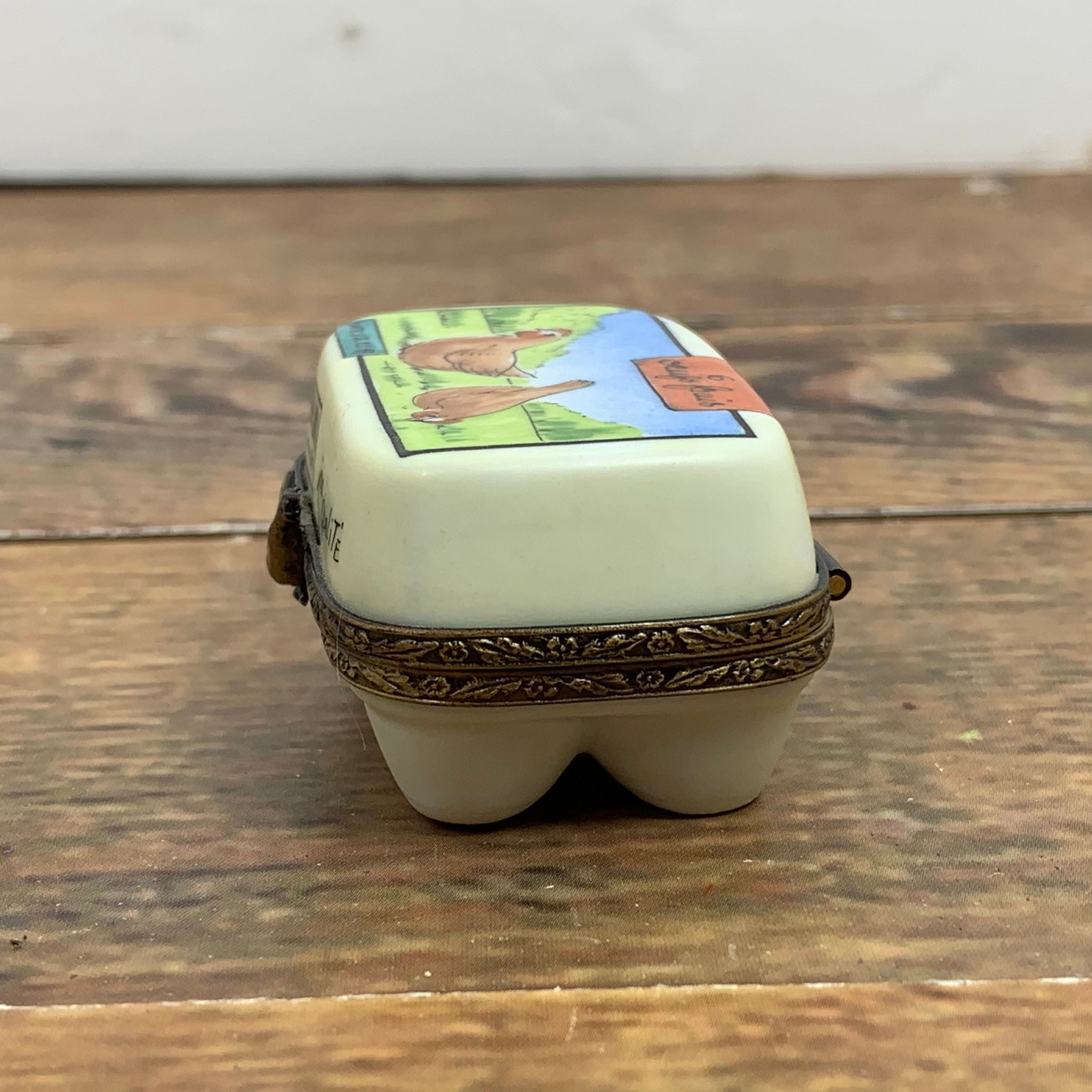 Limoges Trinket Box, Peint Main Rochard Limoges France Egg Carton With ...