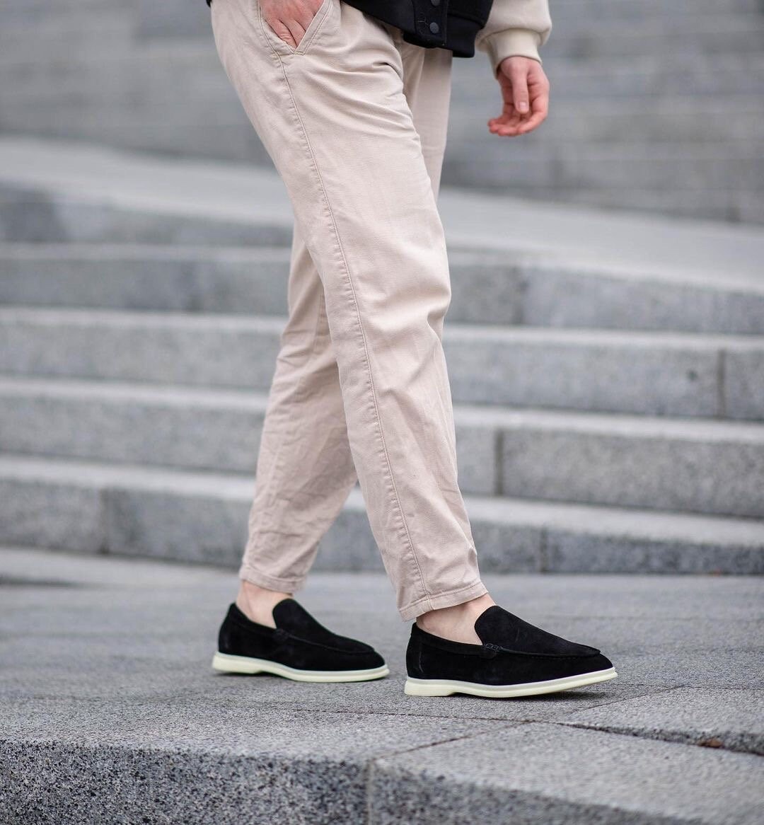 Suede Loafers for Men, Stylish Shoes, Black Leather, Old Money Shoes ...