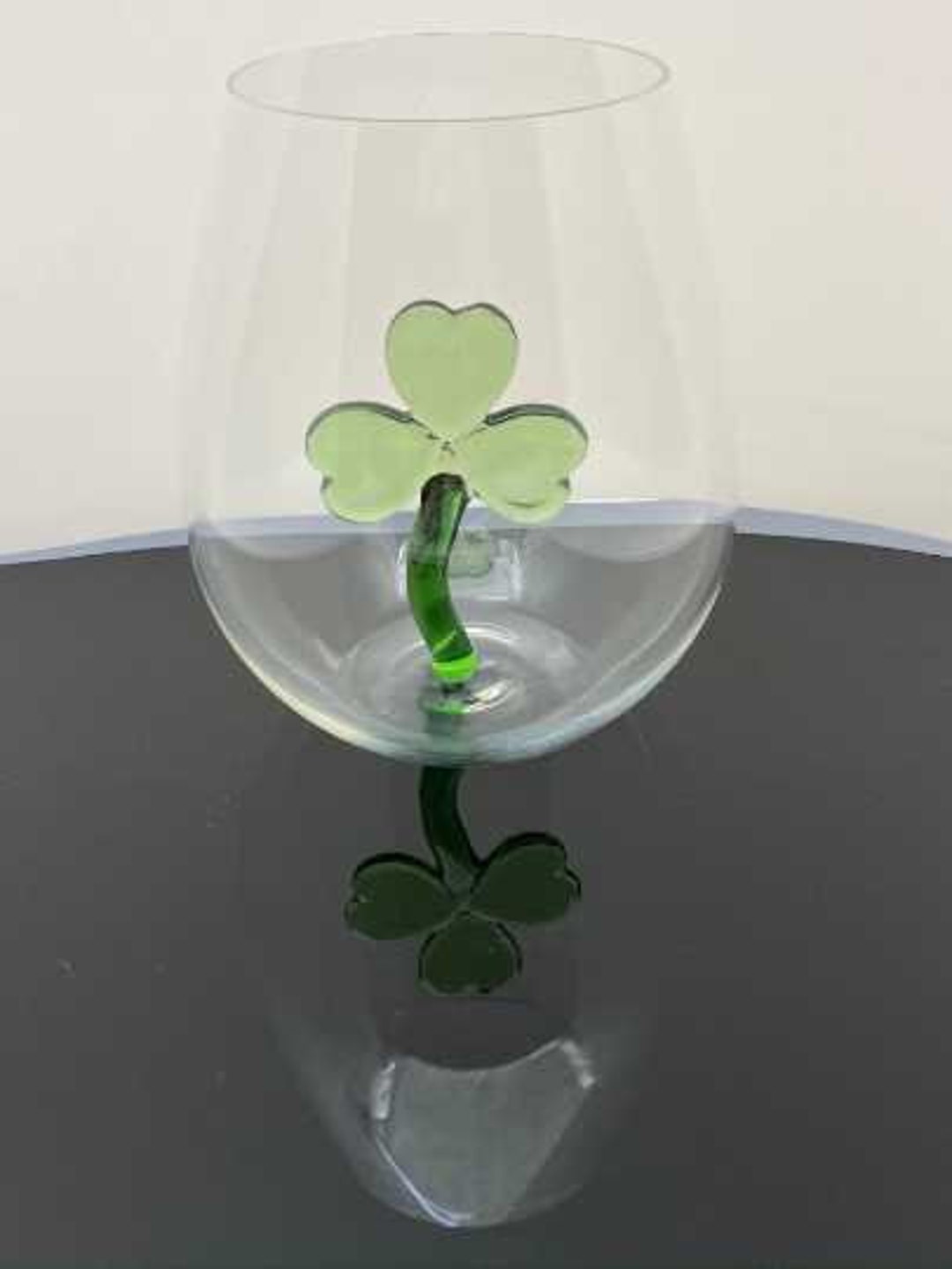 Stemless Shamrock Wine Glass – Handcrafted Lead-free Crystal - St ...