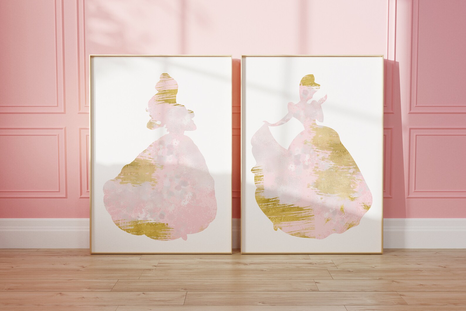 Princess Wall Art Print Set Wall Art Princess Nursery - Etsy