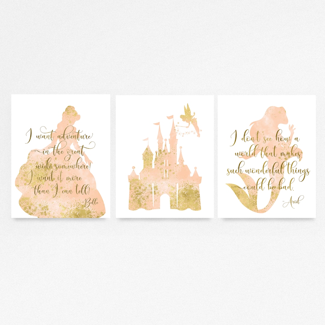 Princess, Princess Wall Art, Princess Nursery, Baby Shower, Princess ...