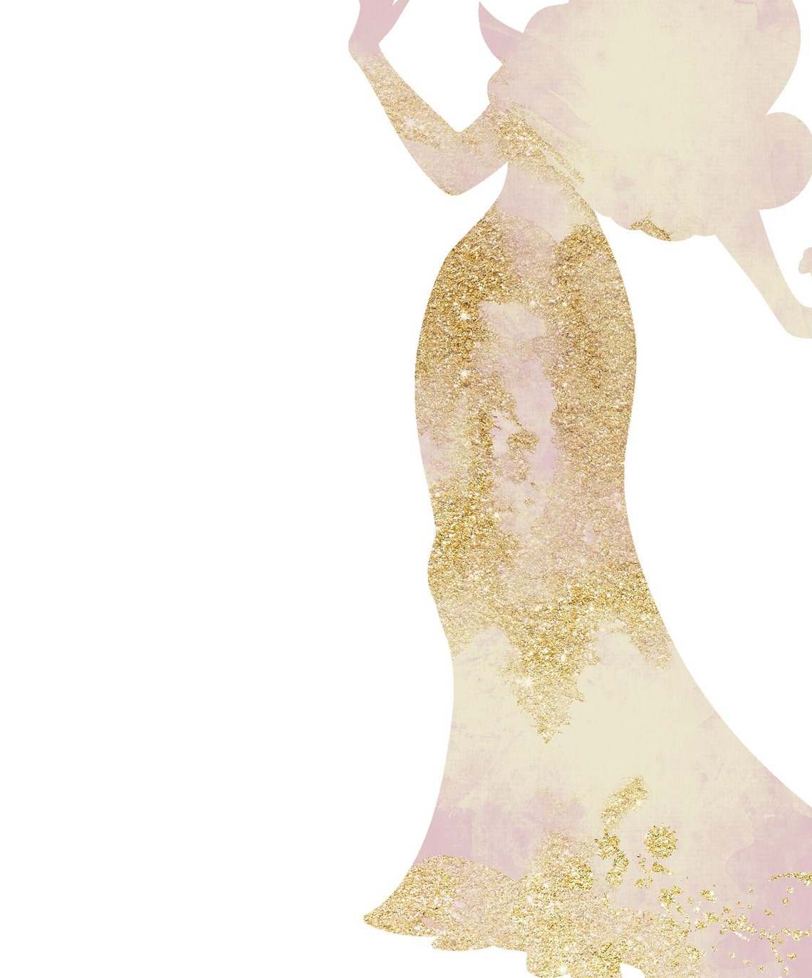 Princess Wall Art Print Set Wall Art Princess Nursery - Etsy