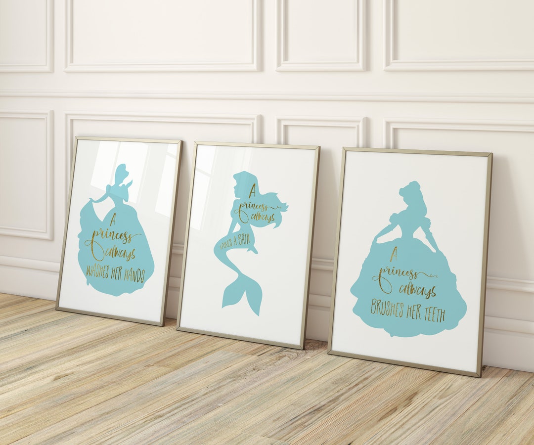 Princess, Princess Wall Art, Princess Nursery, Baby Shower, Princess ...
