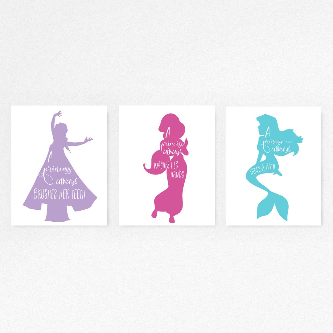 Princess, Princess Wall Art, Princess Nursery, Baby Shower, Princess ...