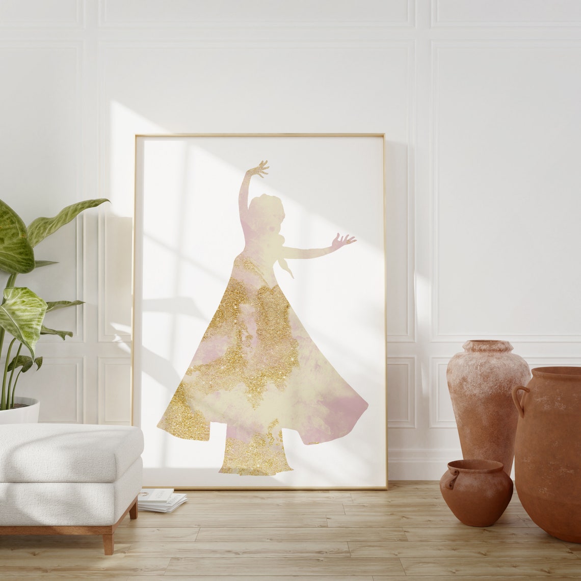 Princess Wall Art Print Set Wall Art Princess Nursery - Etsy