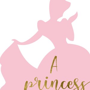 Princess Decor, Princess Bathroom Wall Art, Princess Nursery, Baby ...