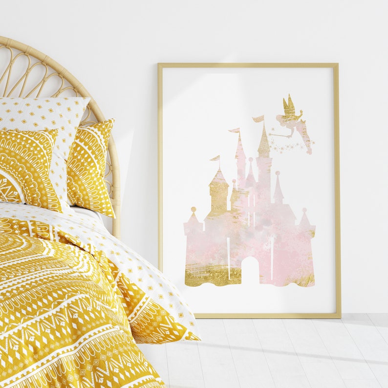 Princess Castle Wall Art Wall Art Princess Nursery Wall - Etsy