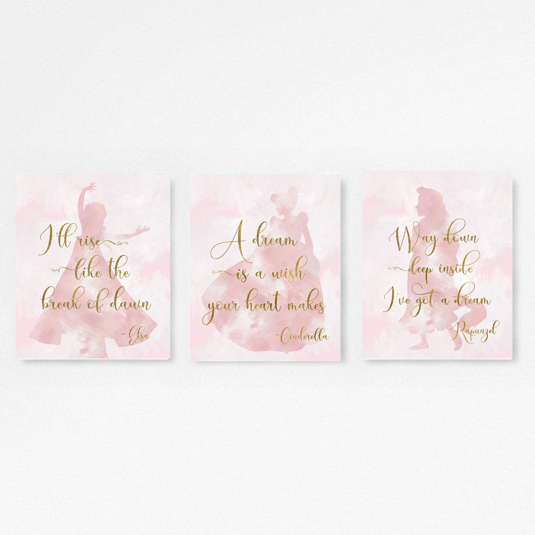 Princess, Princess Wall Art, Princess Nursery, Baby Shower, Princess ...