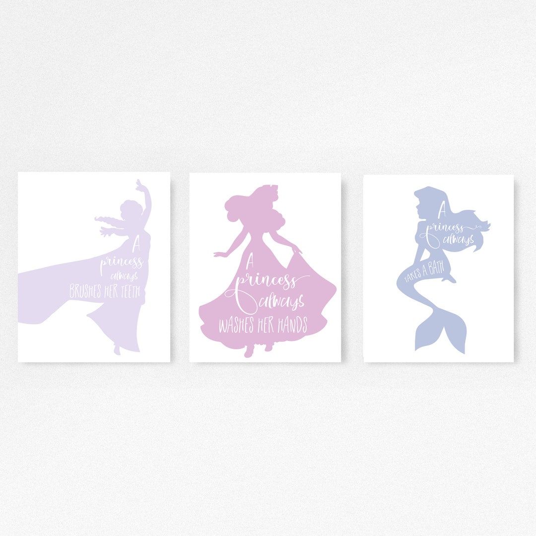 Princess, Princess Wall Art, Princess Nursery, Baby Shower, Princess ...