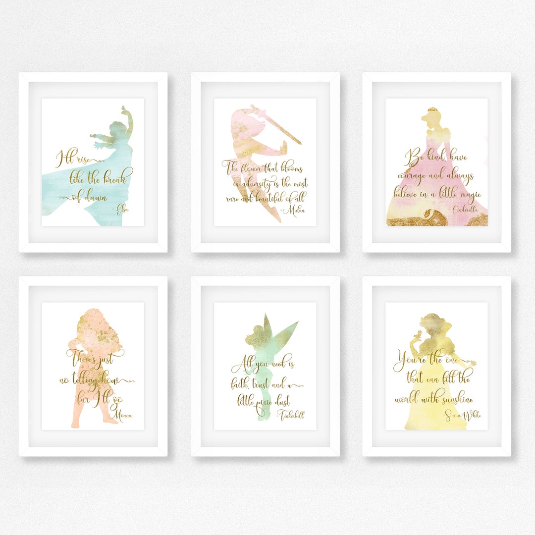 Princess, Princess Wall Art, Princess Nursery, Baby Shower, Princess ...