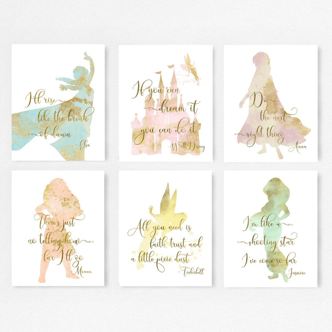 Princess, Princess Wall Art, Princess Nursery, Baby Shower, Princess ...