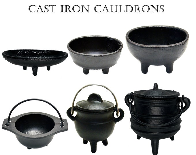 Small Cast Iron Cauldrons for Incense and Smudging - Etsy