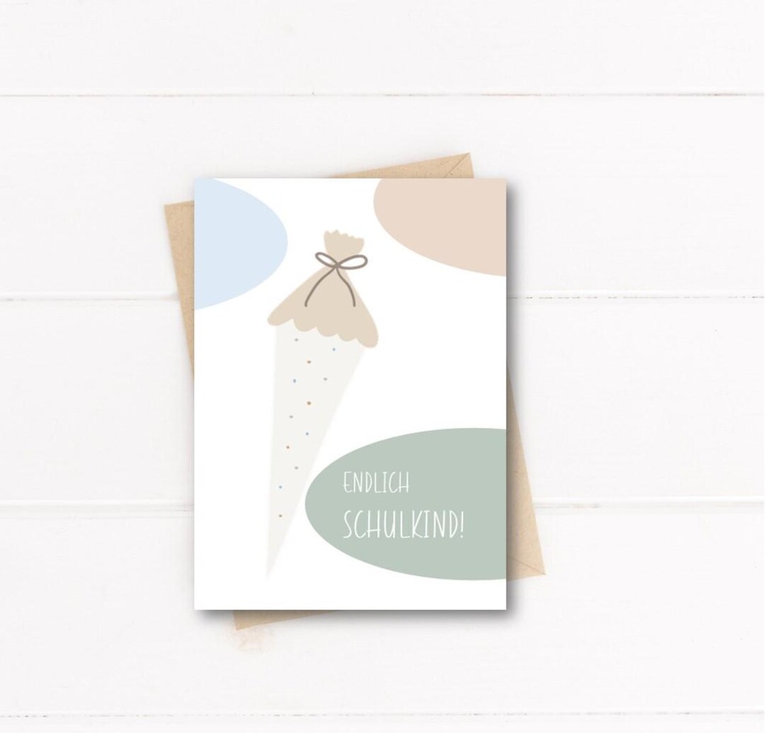 Congratulations Card for School Enrollment / Card for School Enrollment ...