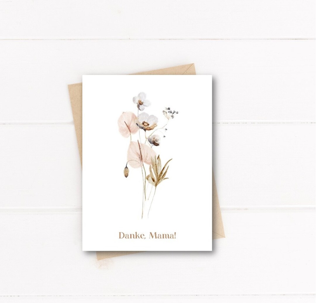 Map Mother's Day I Map Mama I Card Thank You I Card Thank You Mama - Etsy