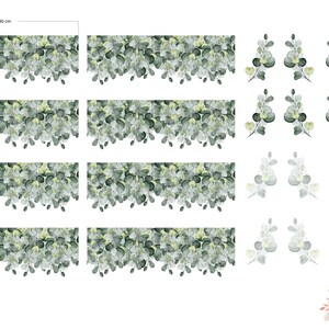 Green Leaf Jungle Wall Decals - Etsy