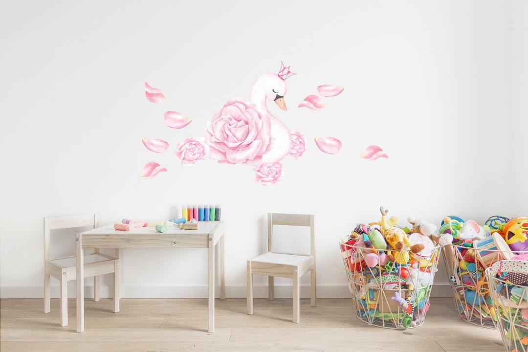 Swan Princess Pink Decal Set - Etsy