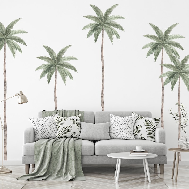Palm Tree Wall Mural - Etsy